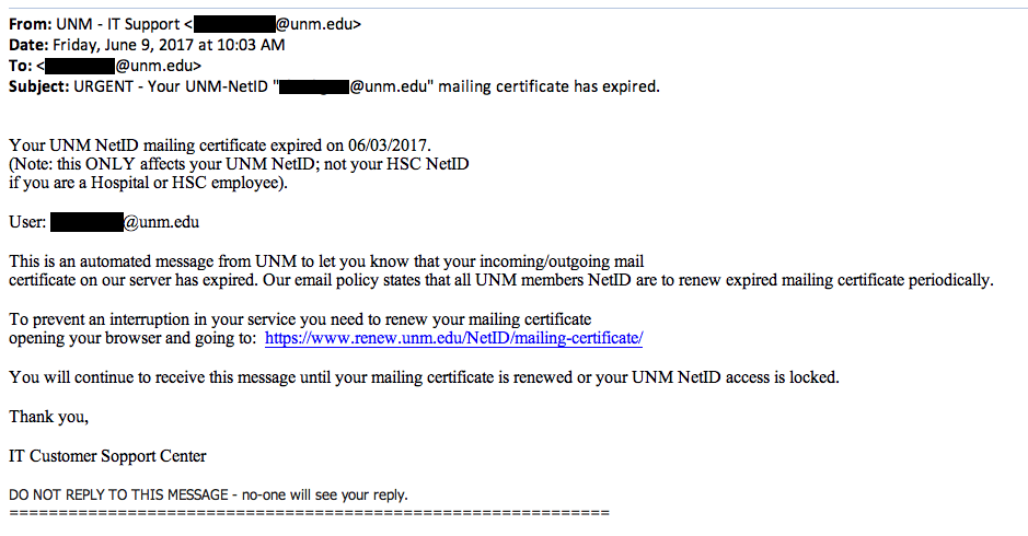 Phish Bowl :: Information Security & Privacy Office | The University of ...